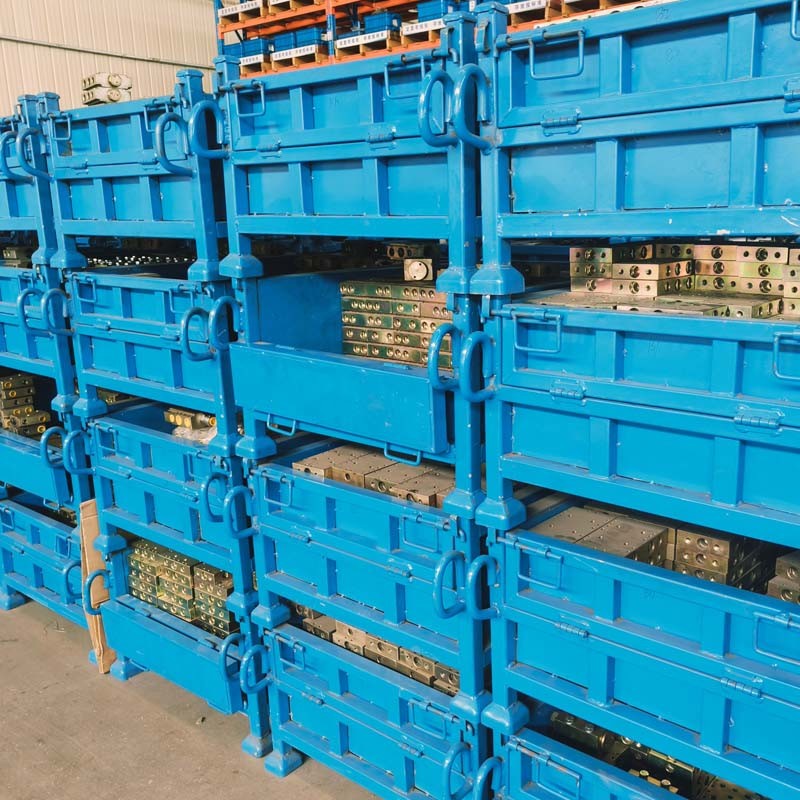 Heavy Duty Foldable Steel Storage Cage for Warehouses